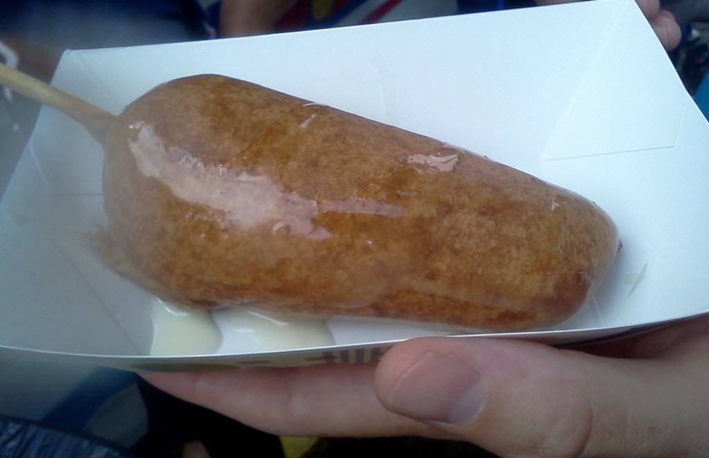 deep fried butter on a stick at the Iowa State Fair « United Nations of ...